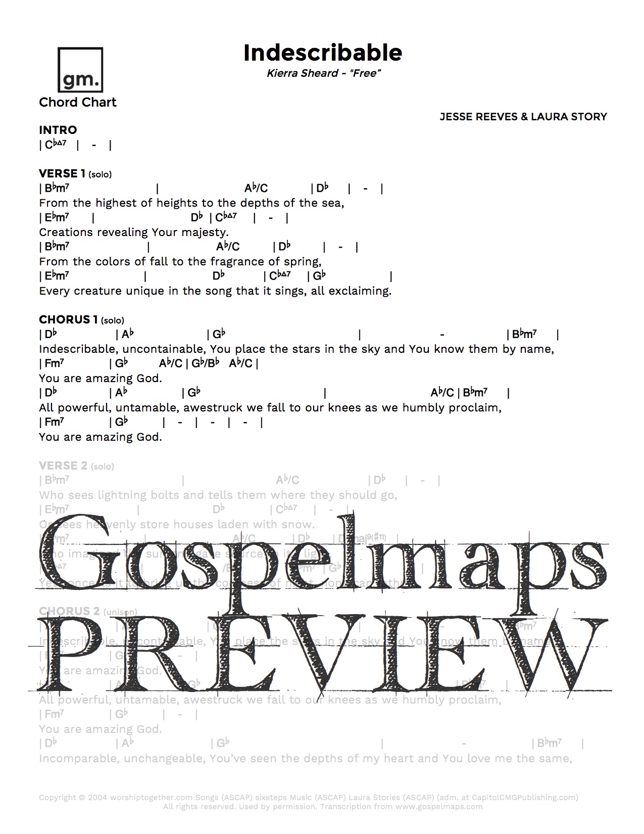 Gospelmaps | Indescribable - Kierra Sheard, from the album, Free ...