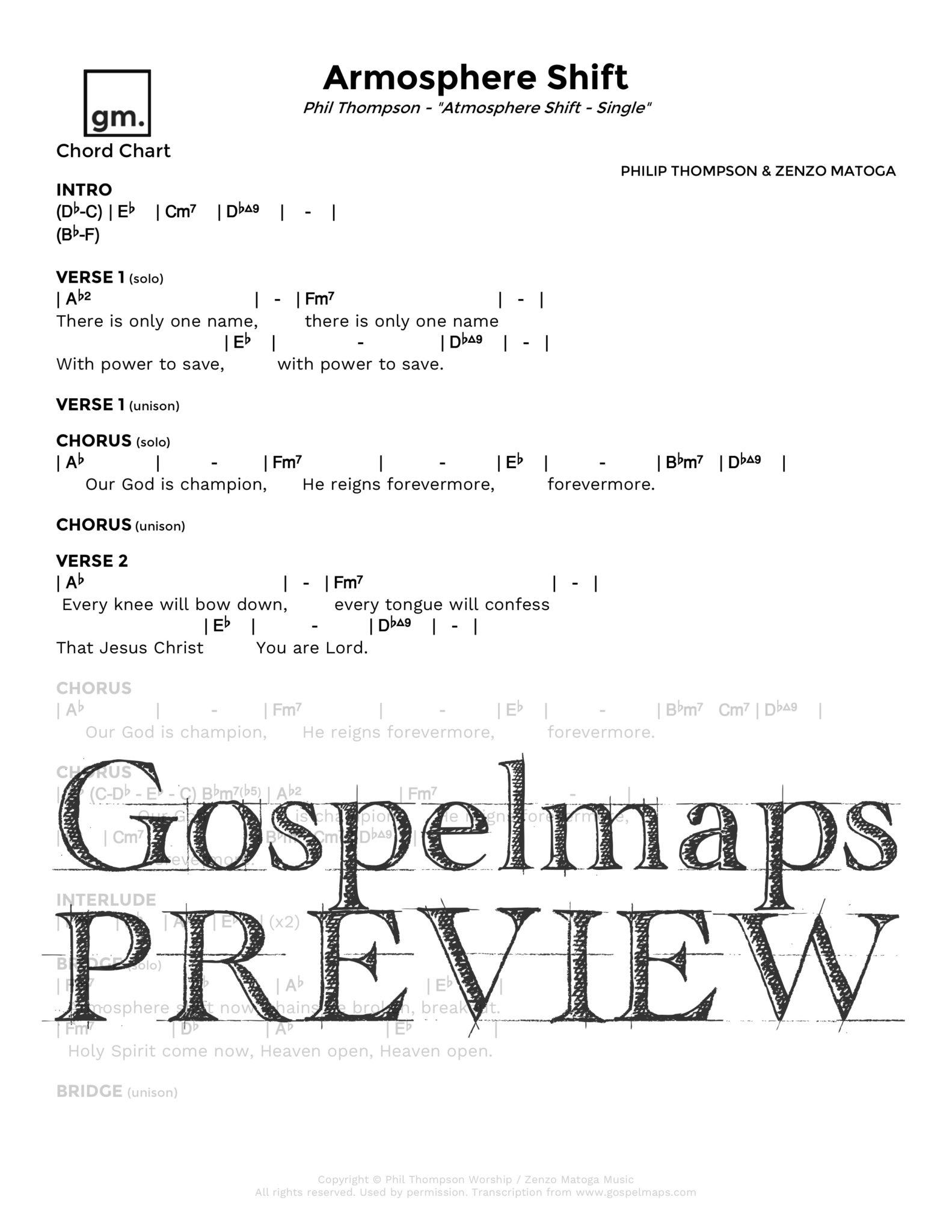 Gospelmaps | Atmosphere Shift - Phil Thompson, Atmosphere Shift ...